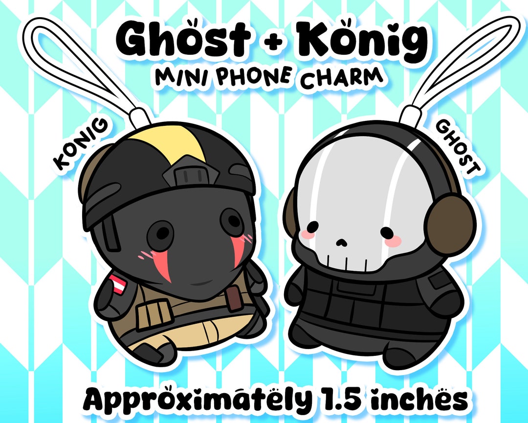 LOW STOCK Call of Duty COD Ghost and Konig Mini Phone Charm Keychains ...
