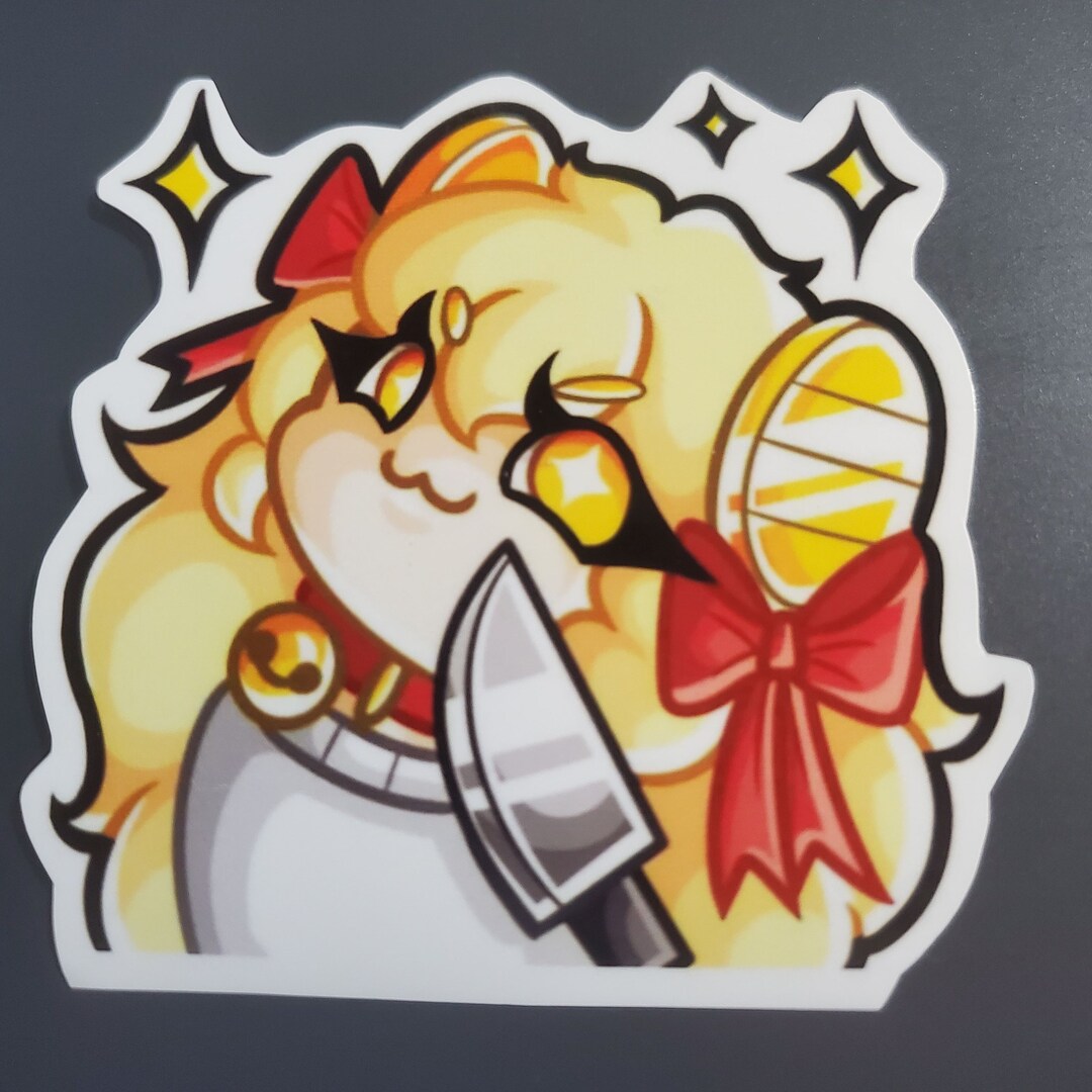 Piss Gremlin Vtuber Lucky Cat Knife Cat Meme Vinyl 3" Sticker - Etsy