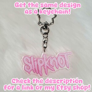 IN STOCK | Cute Pink Slipknot Acrylic 3" Pin - Etsy