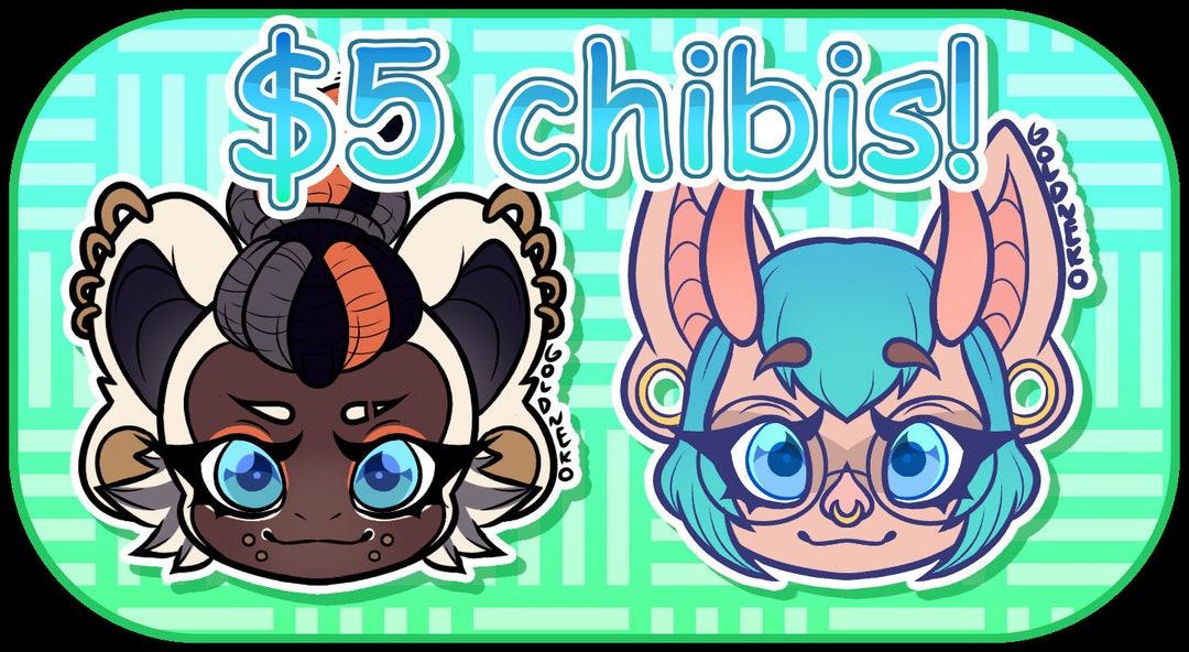 OPEN Cheap Cute Chibi Kemono Furry Head Icon Commissions - Etsy