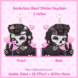 LOW STOCK Ghost and Konig Cod Decora Keychains 3 Decora Harajuku ...