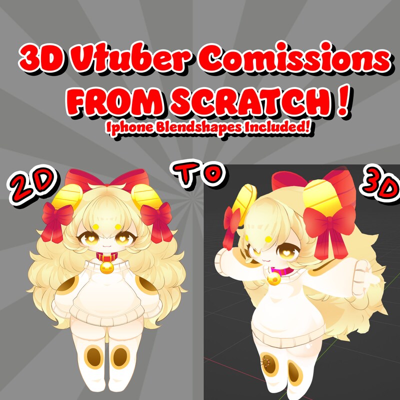 Vtuber Commission - Etsy