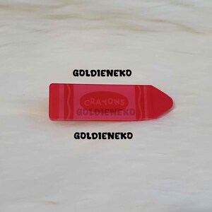 Crayon Hair Clip Kidcore Accessory - Etsy