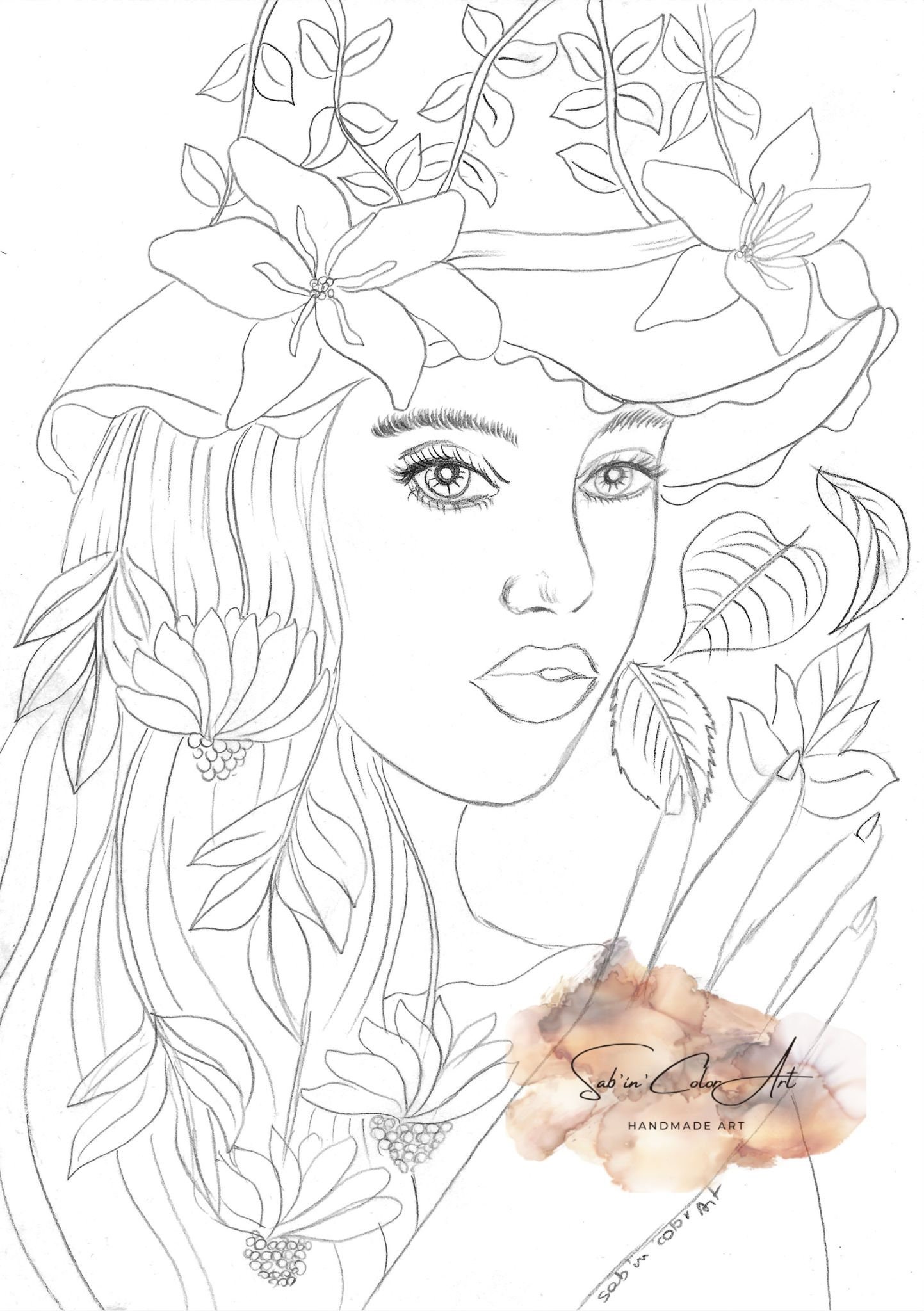 Coloring Page / Page De Coloriage Bewitching Autumn Hand - Etsy
