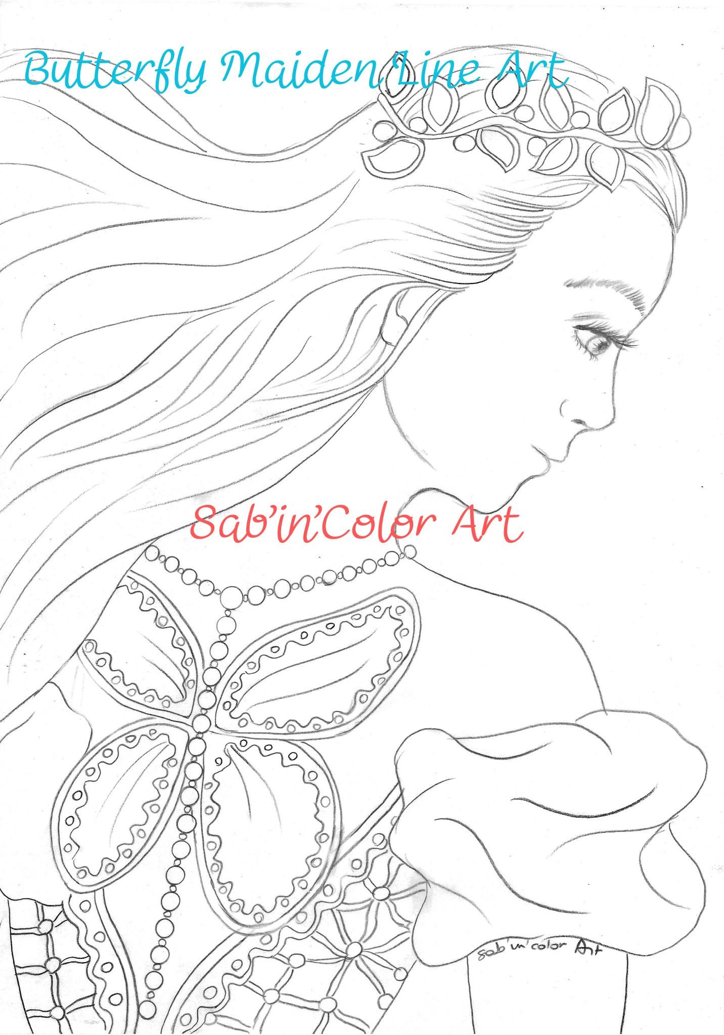 2 Coloring Pages / 2 Coloring Pages Butterfly Blindness Butterfly ...
