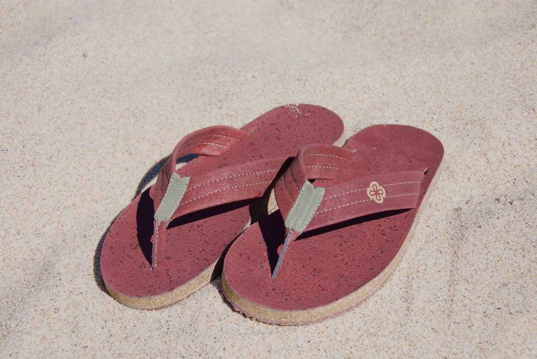 Cork Sandals, Cork Flip Flops, Cork Beach Shoes, Biodegradable Shoes ...