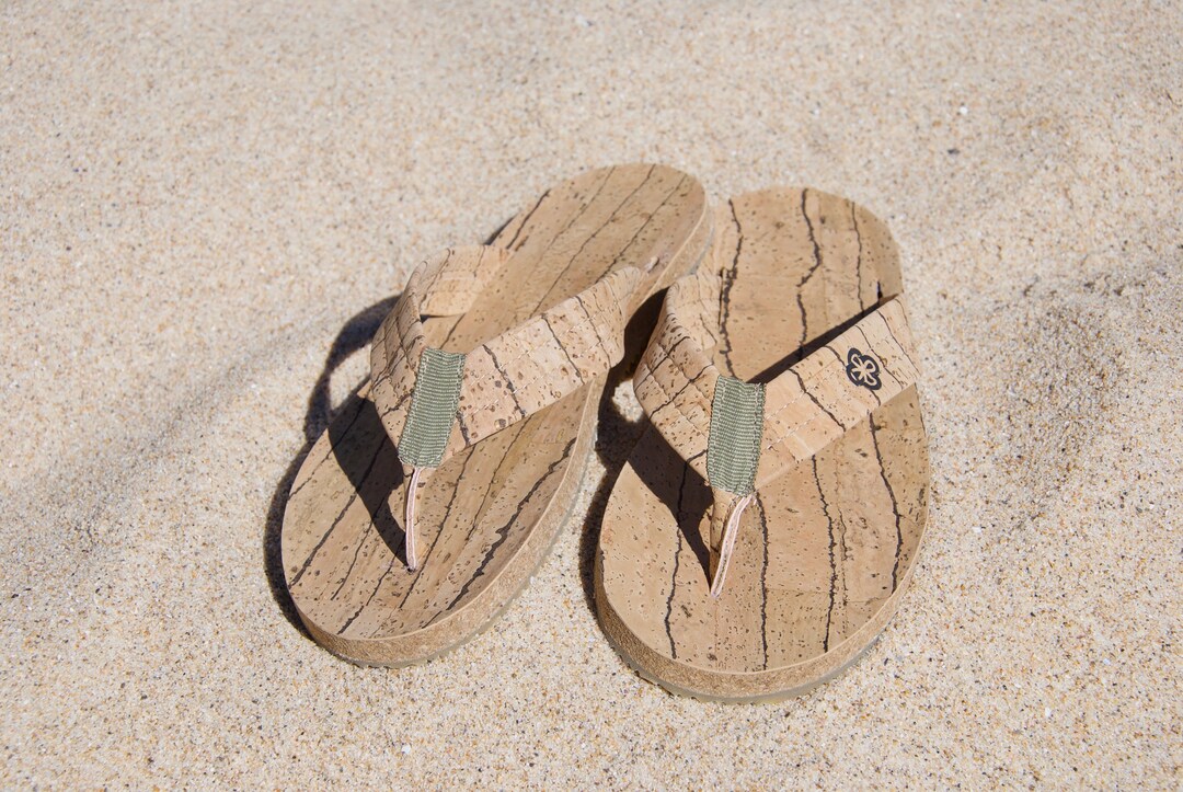 Cork Sandals, Cork Flip Flops, Cork Beach Shoes, Biodegradable Shoes ...