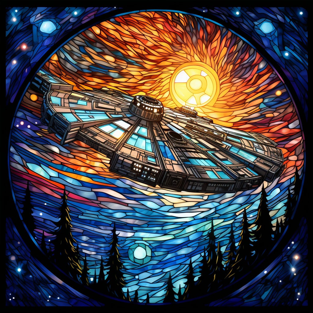 Star Wars Stained Glass Png Bundle Mandalorian, Yoda, Darth Vader Bb8 ...