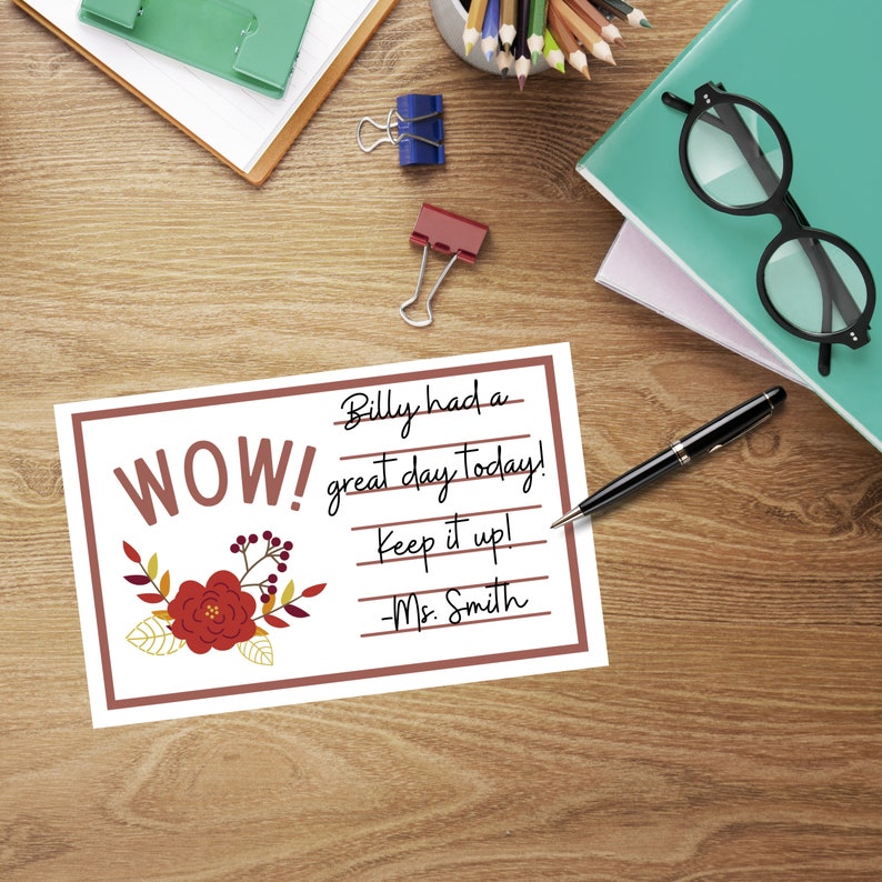 Autumn Notes From Teachers | Fall Teacher Positive Notes | Seasonal ...