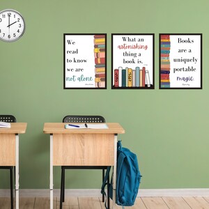 Reading Quote Print | Reading Quote Poster | Reading Classroom Decor ...