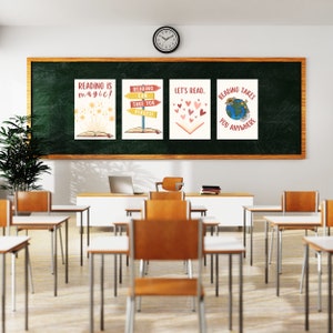 Reading Posters for Elementary Classroom | Reading Specialist Library ...