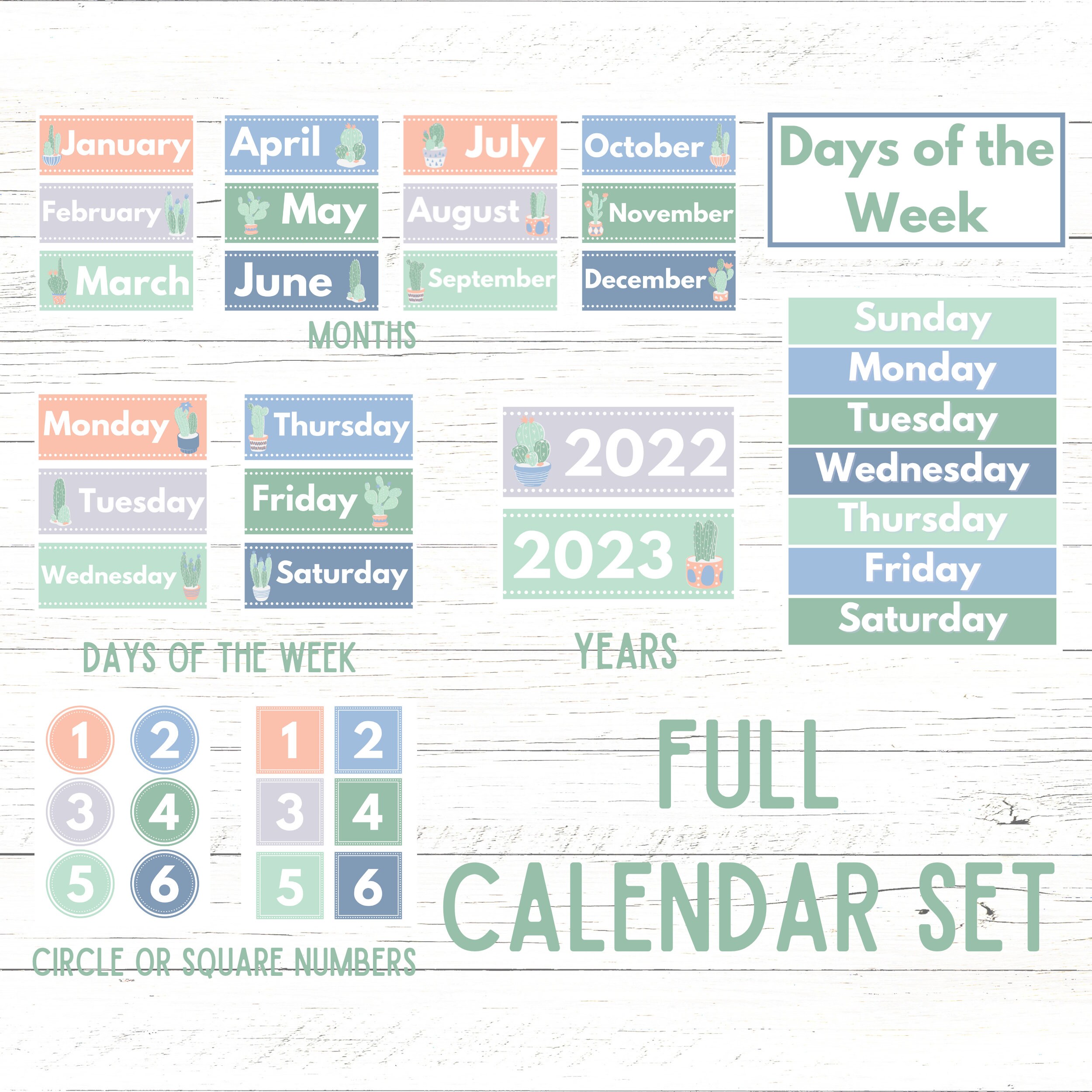 Cactus Theme Classroom Decor Bundle | Editable Cactus Elementary ...