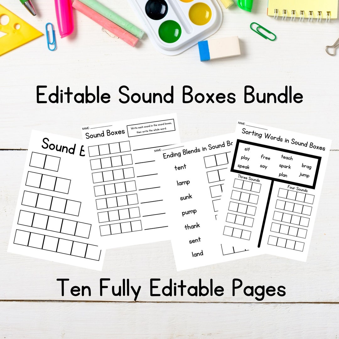 Sound Boxes | Phonics Activities | Word Work Lessons | Learning to Read ...