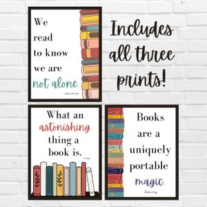 Reading Quote Print | Reading Quote Poster | Reading Classroom Decor ...