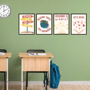 Reading Posters for Elementary Classroom | Reading Specialist Library ...