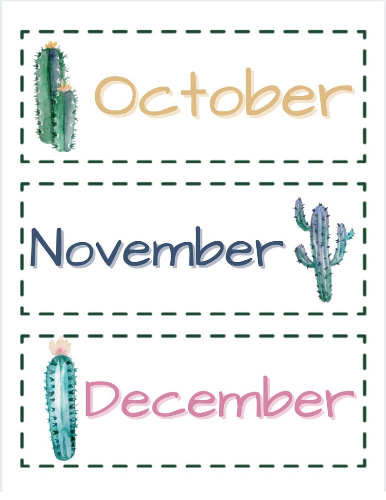 Cactus Classroom Decor Cactus Classroom Theme Elementary - Etsy