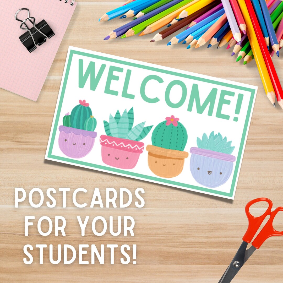 Cactus Theme Notecards | Cactus Classroom Decor| Cactus Welcome ...