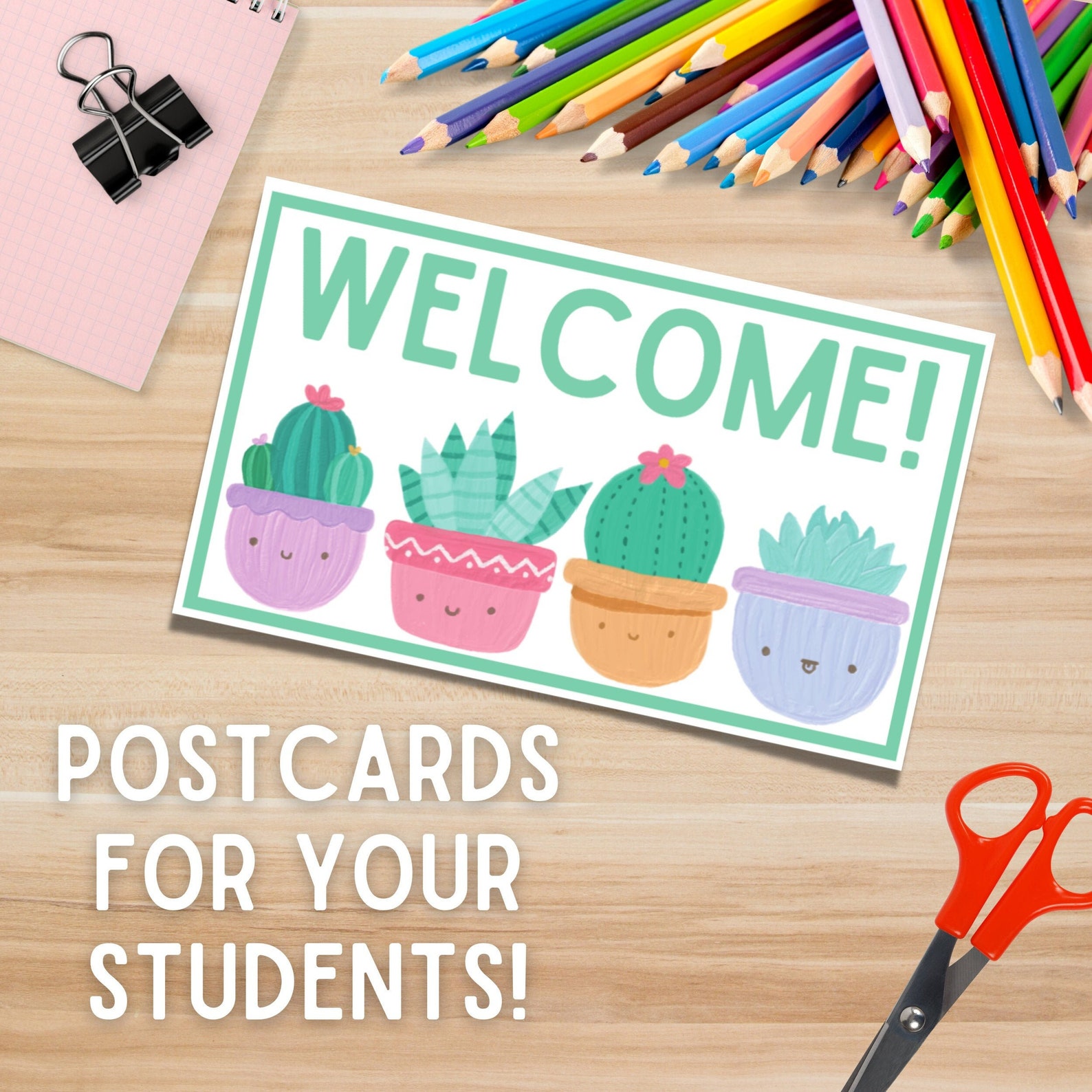 Cactus Theme Notecards | Cactus Classroom Decor| Cactus Welcome ...
