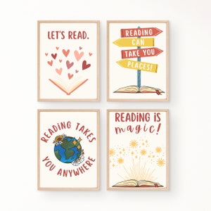 Reading Posters for Elementary Classroom | Reading Specialist Library ...