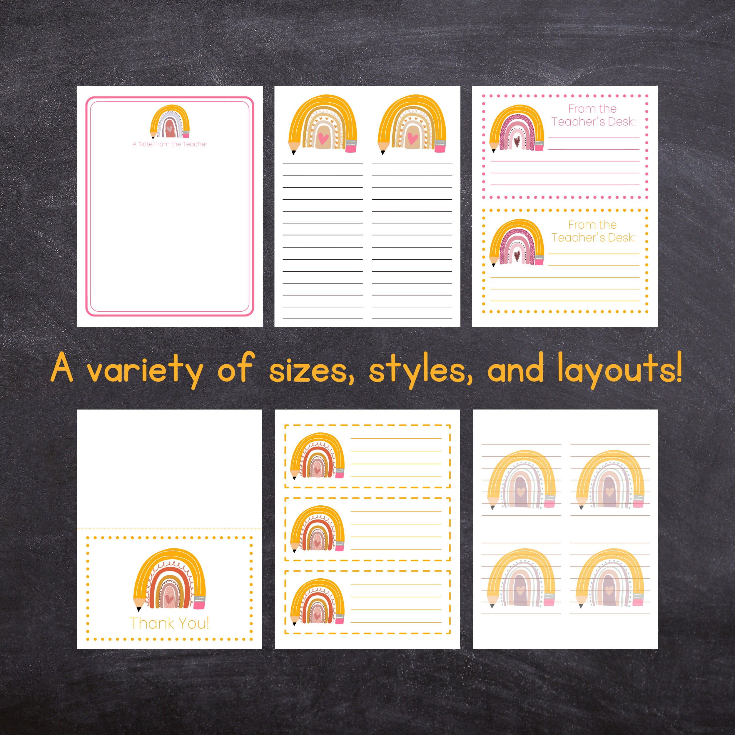 Boho Rainbow Teacher Notes | Boho Rainbow Classroom Decor | Back to ...