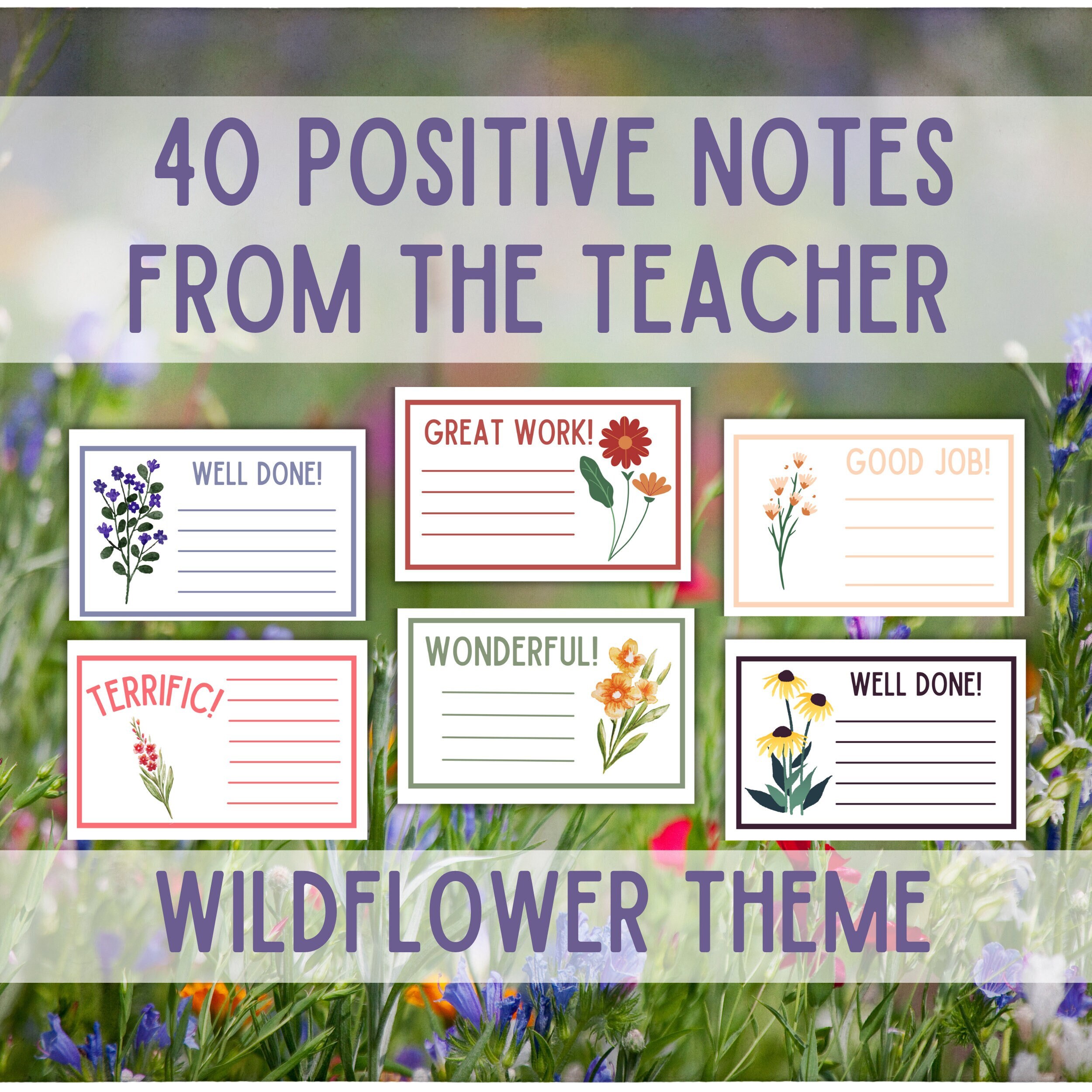 Wildflower Teacher Notes | Wildflower Classroom Decor | Wildflower ...