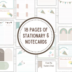 Neutral Color Elementary Classroom Decor Bundle | Neutral Boho Theme ...