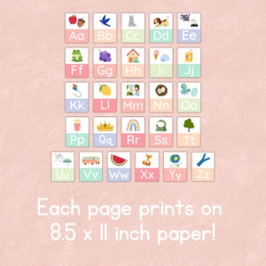 Pastel Classroom Decor Pastel Alphabet Line Printable - Etsy