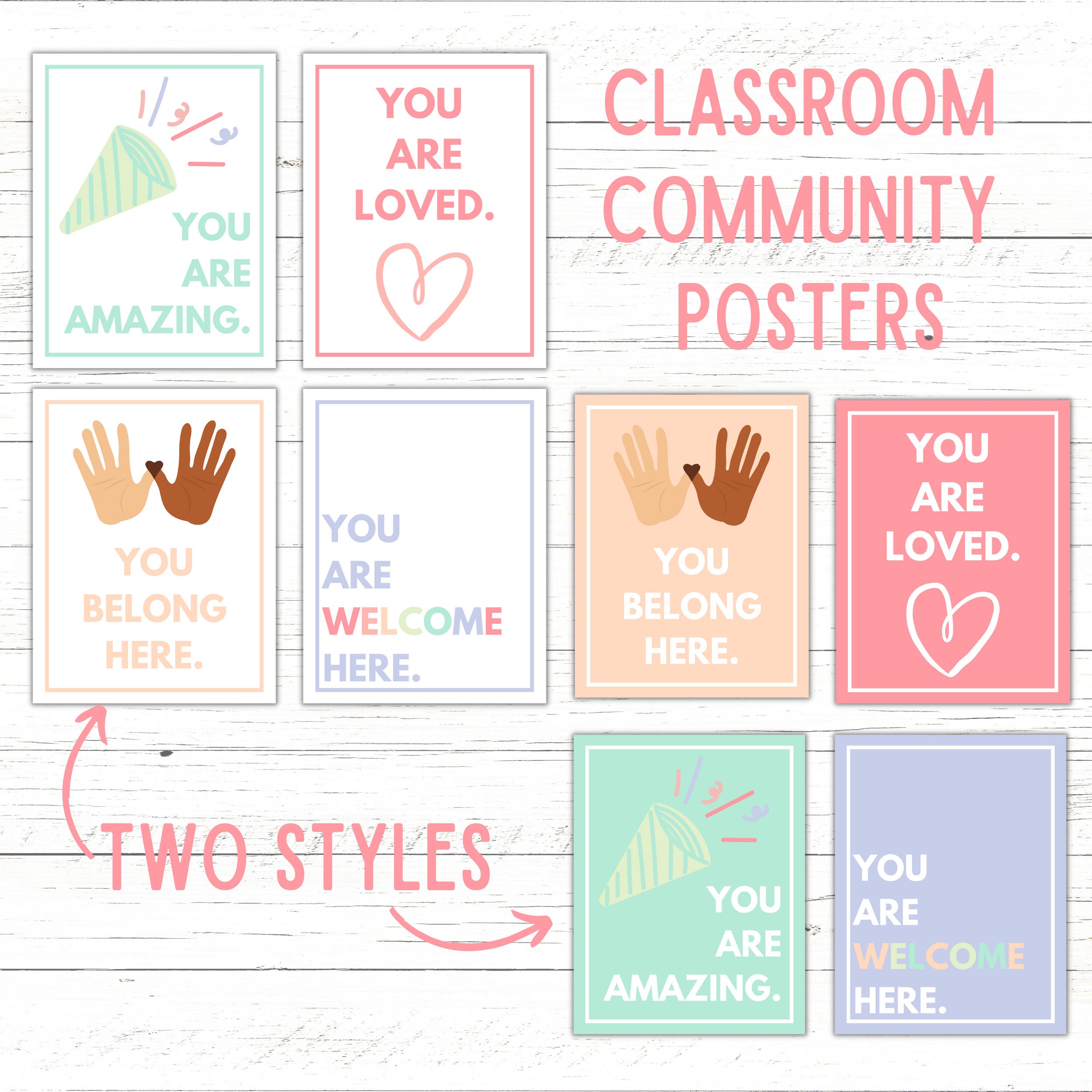 Pastel Classroom Decor Bundle Bright Pastel Theme Classroom - Etsy