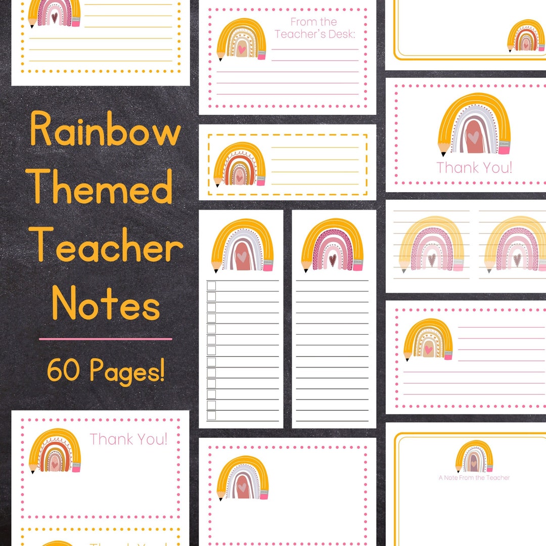 Boho Rainbow Teacher Notes | Boho Rainbow Classroom Decor | Back to ...