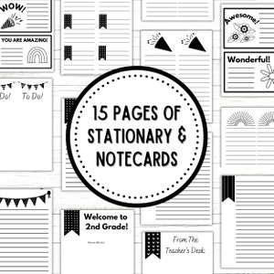 Black & White Elementary Classroom Decor Bundle|black and White Polka ...