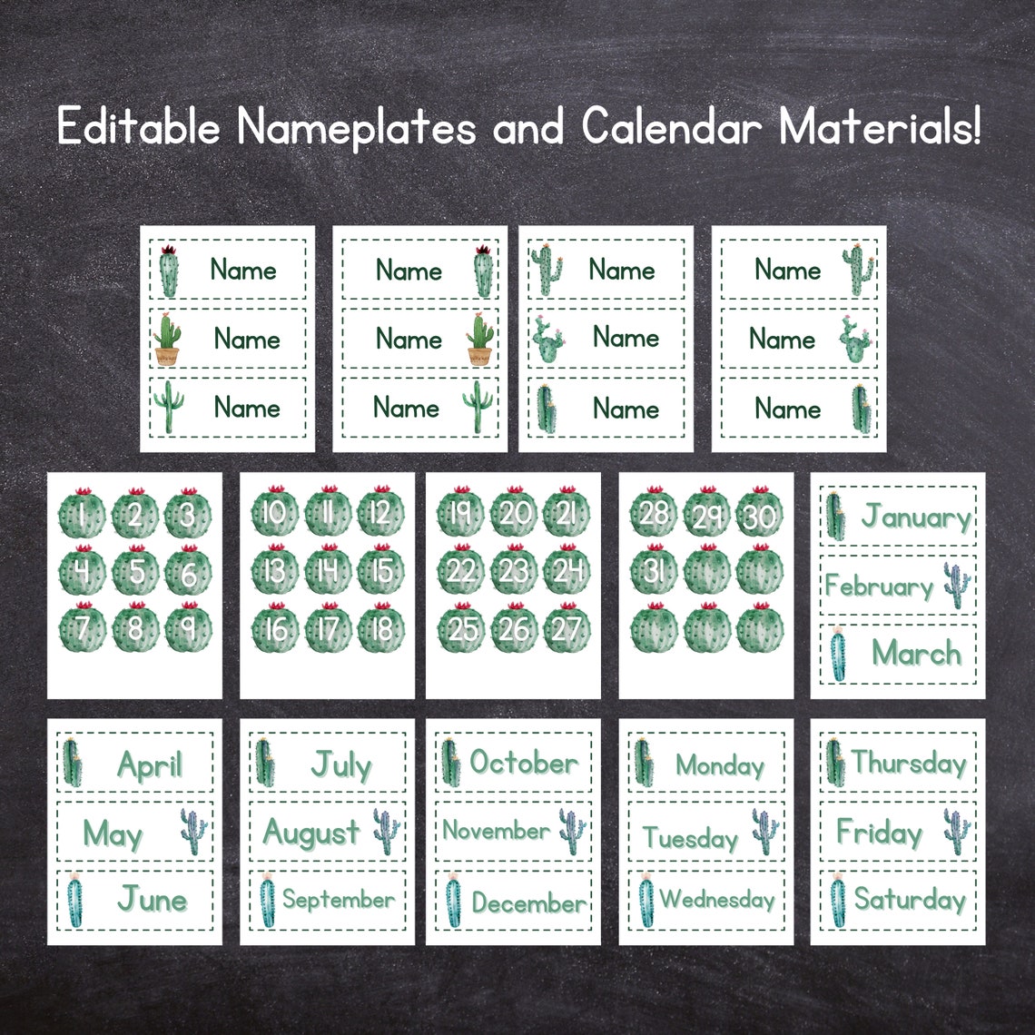 Cactus Classroom Decor Cactus Classroom Theme Elementary - Etsy