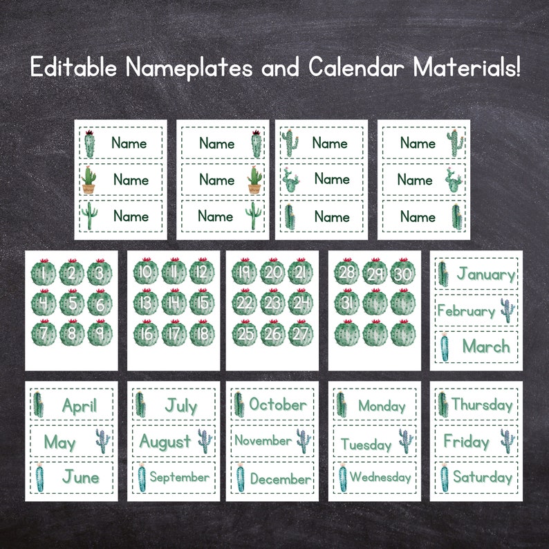 Cactus Classroom Decor Cactus Classroom Theme Elementary - Etsy