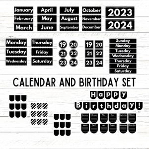 Black & White Elementary Classroom Decor Bundle|black and White Polka ...