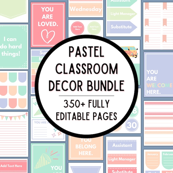Classroom Decor Bundle - Etsy