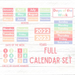 Pastel Classroom Decor Bundle Bright Pastel Theme Classroom - Etsy