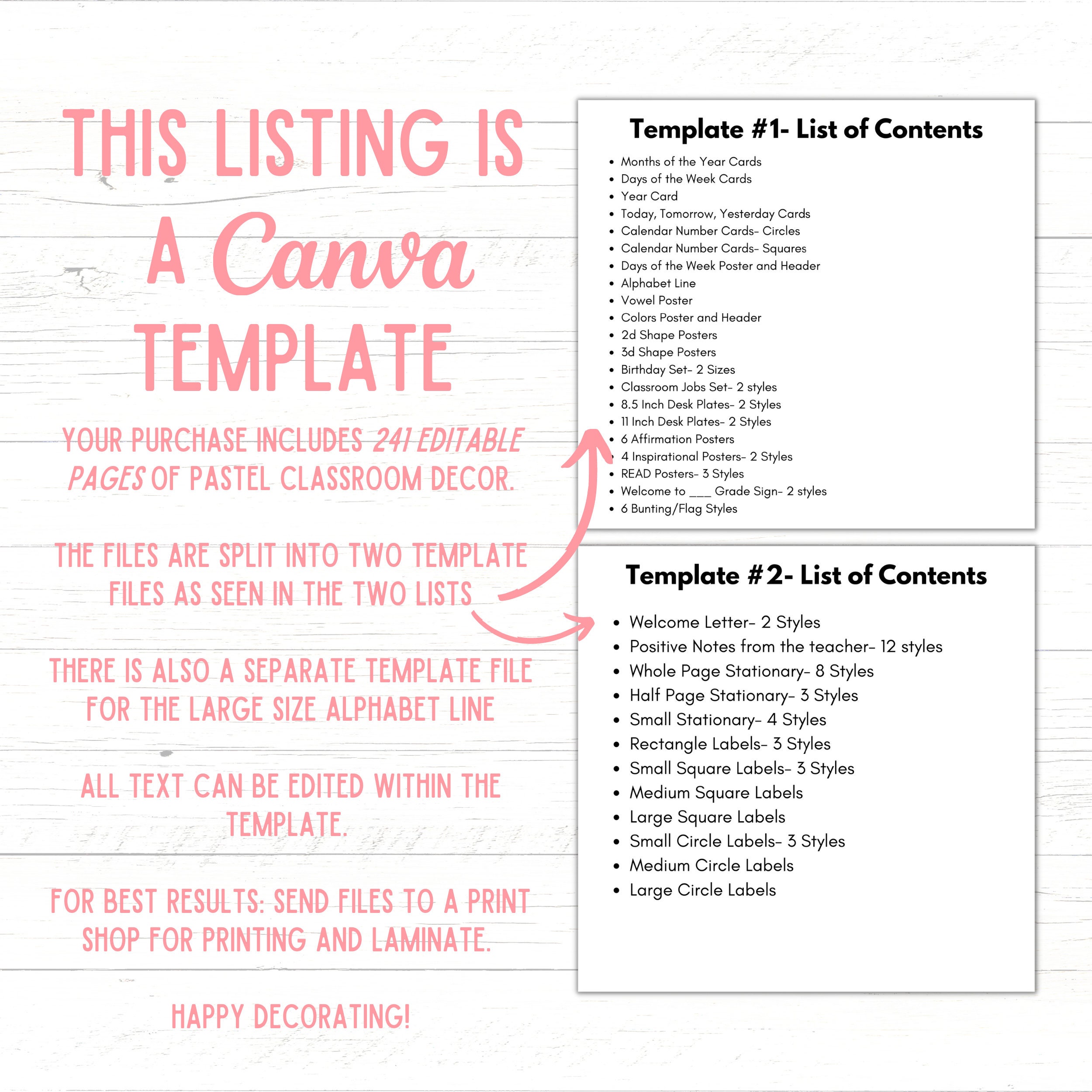 Pastel Classroom Decor Bundle Bright Pastel Theme Classroom - Etsy