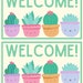 Cactus Theme Notecards | Cactus Classroom Decor| Cactus Welcome ...