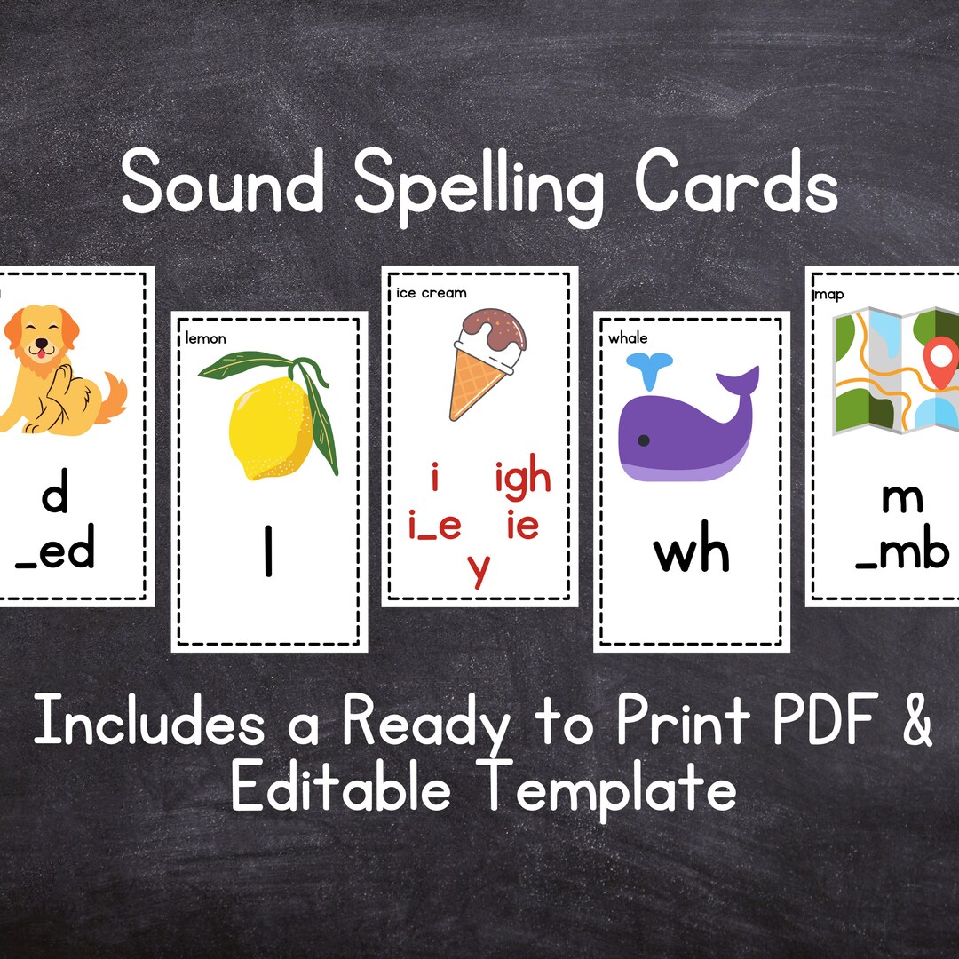 Sound Spelling Cards | Letter Sound Cards | Phonics Cards | Phonics ...