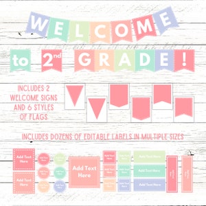Pastel Classroom Decor Bundle Bright Pastel Theme Classroom - Etsy