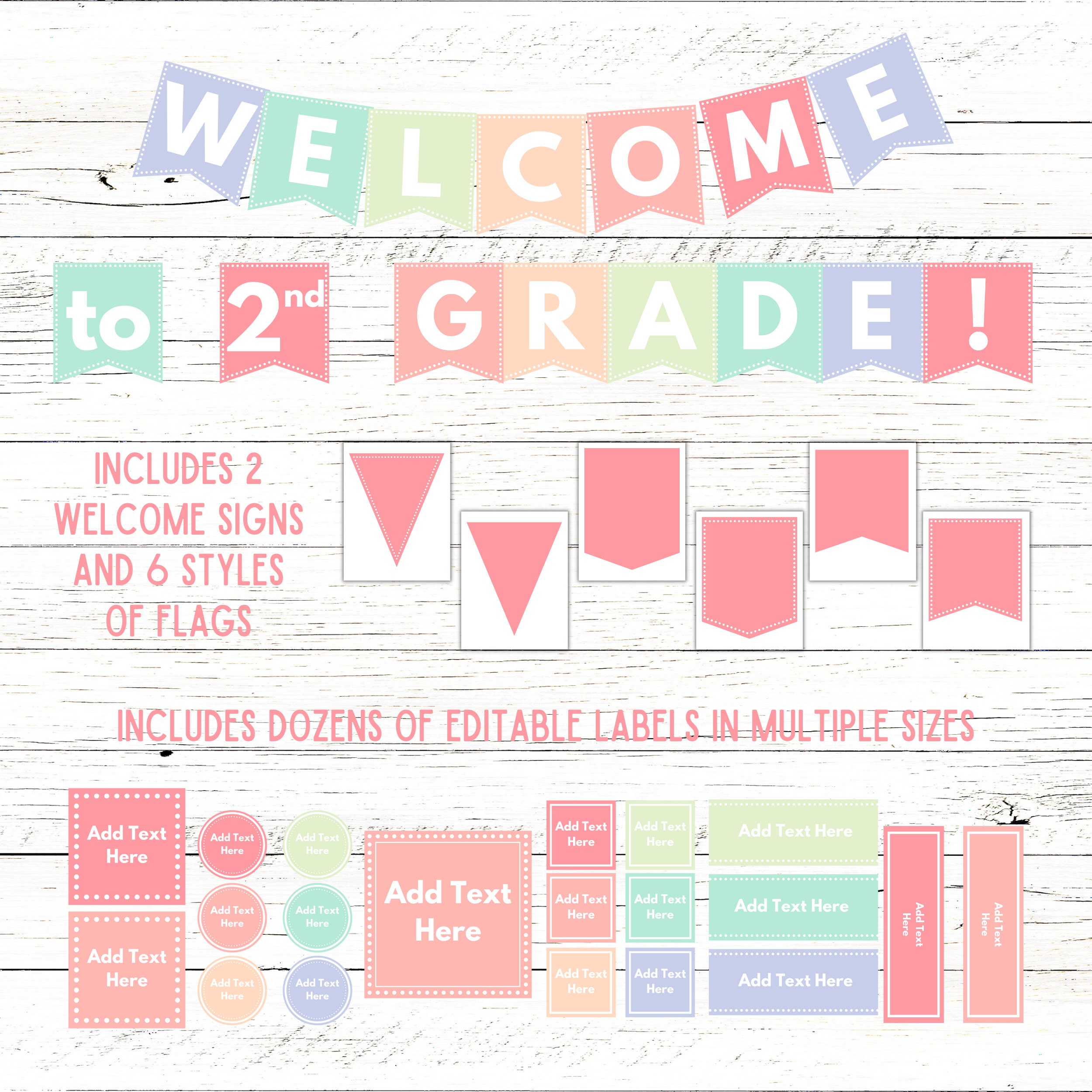 Pastel Classroom Decor Bundle Bright Pastel Theme Classroom - Etsy