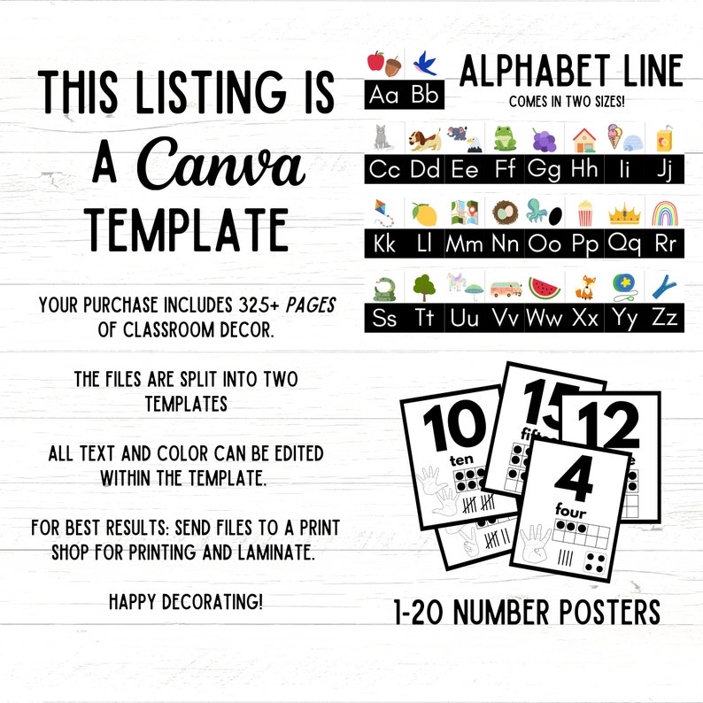 Black & White Elementary Classroom Decor Bundleblack and White Polka ...