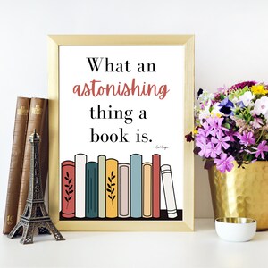 Reading Quote Print | Reading Quote Poster | Reading Classroom Decor ...