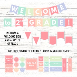 Pastel Classroom Decor Bundle | Bright Pastel Elementary Classroom ...