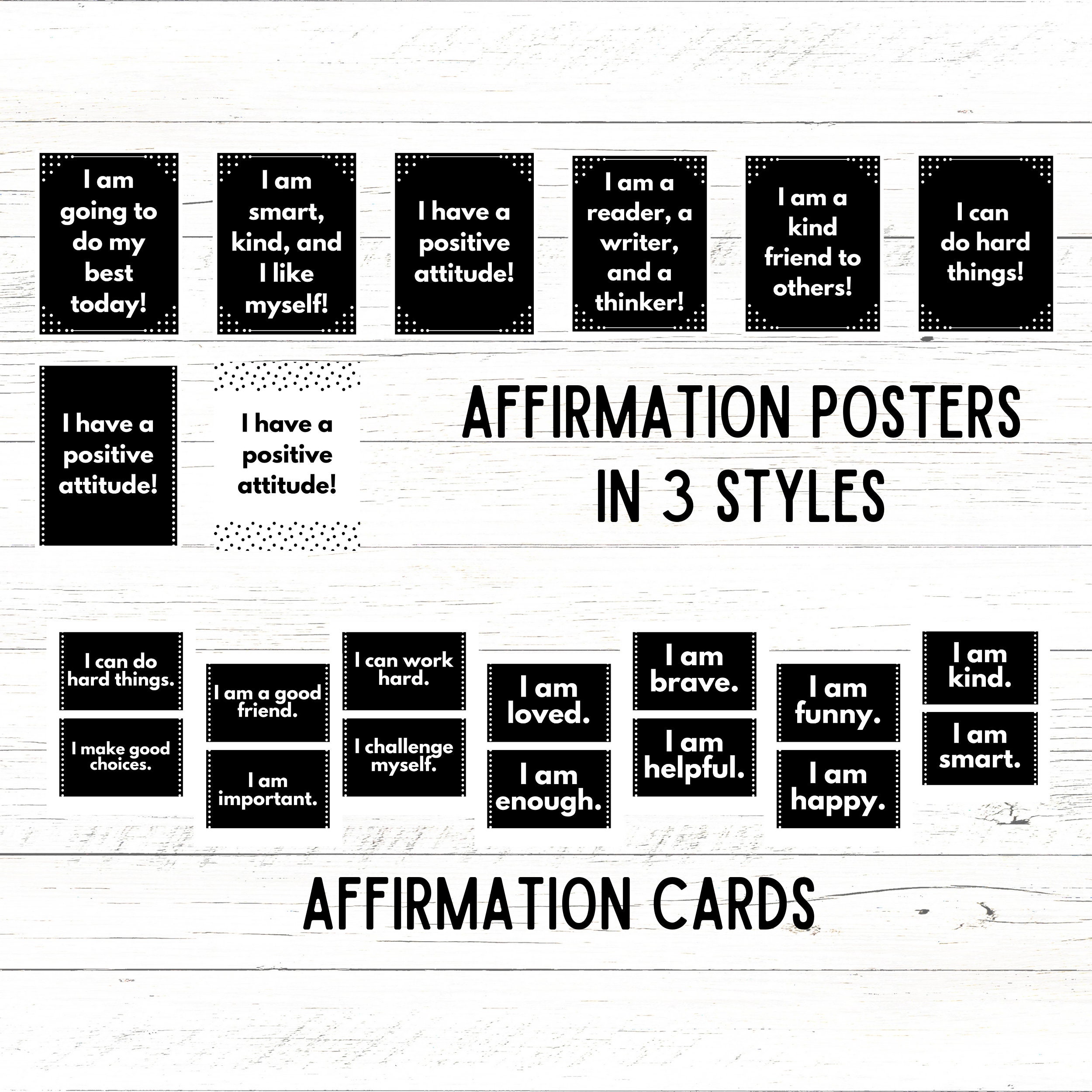 Black & White Elementary Classroom Decor Bundleblack and White Polka ...