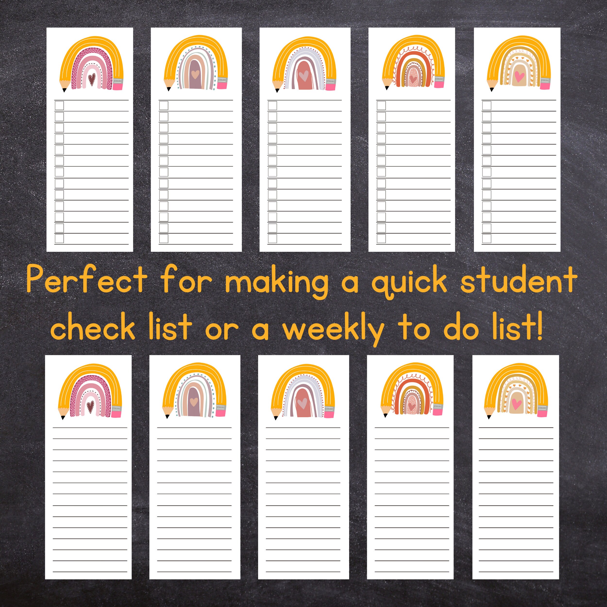 Boho Rainbow Teacher Notes Boho Rainbow Classroom Decor Back to School ...