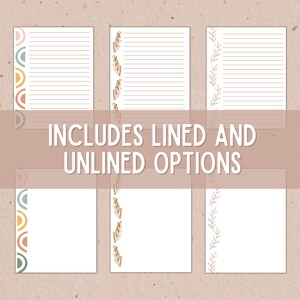 Boho Rainbow Elementary Notes | Modern Rainbow Teacher Paper | Neutral ...