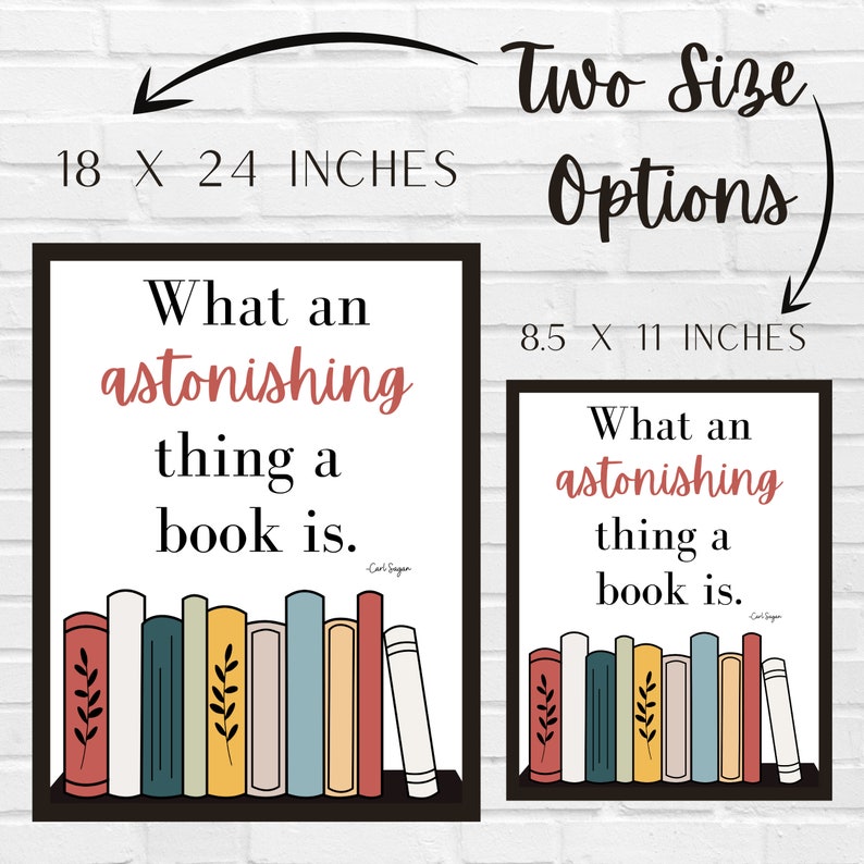 Reading Quote Print | Reading Quote Poster | Reading Classroom Decor ...