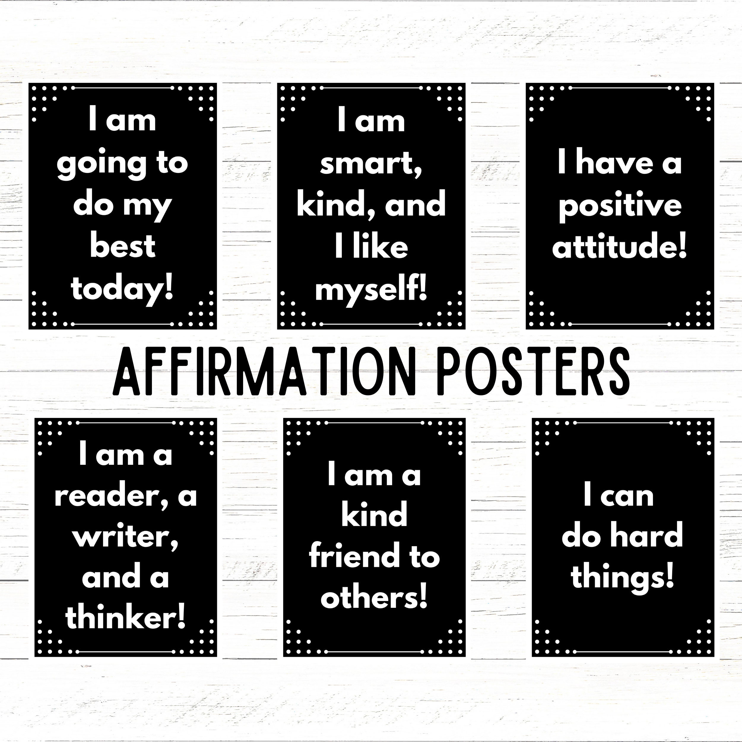 Black & White Elementary Classroom Decor Bundleblack and - Etsy