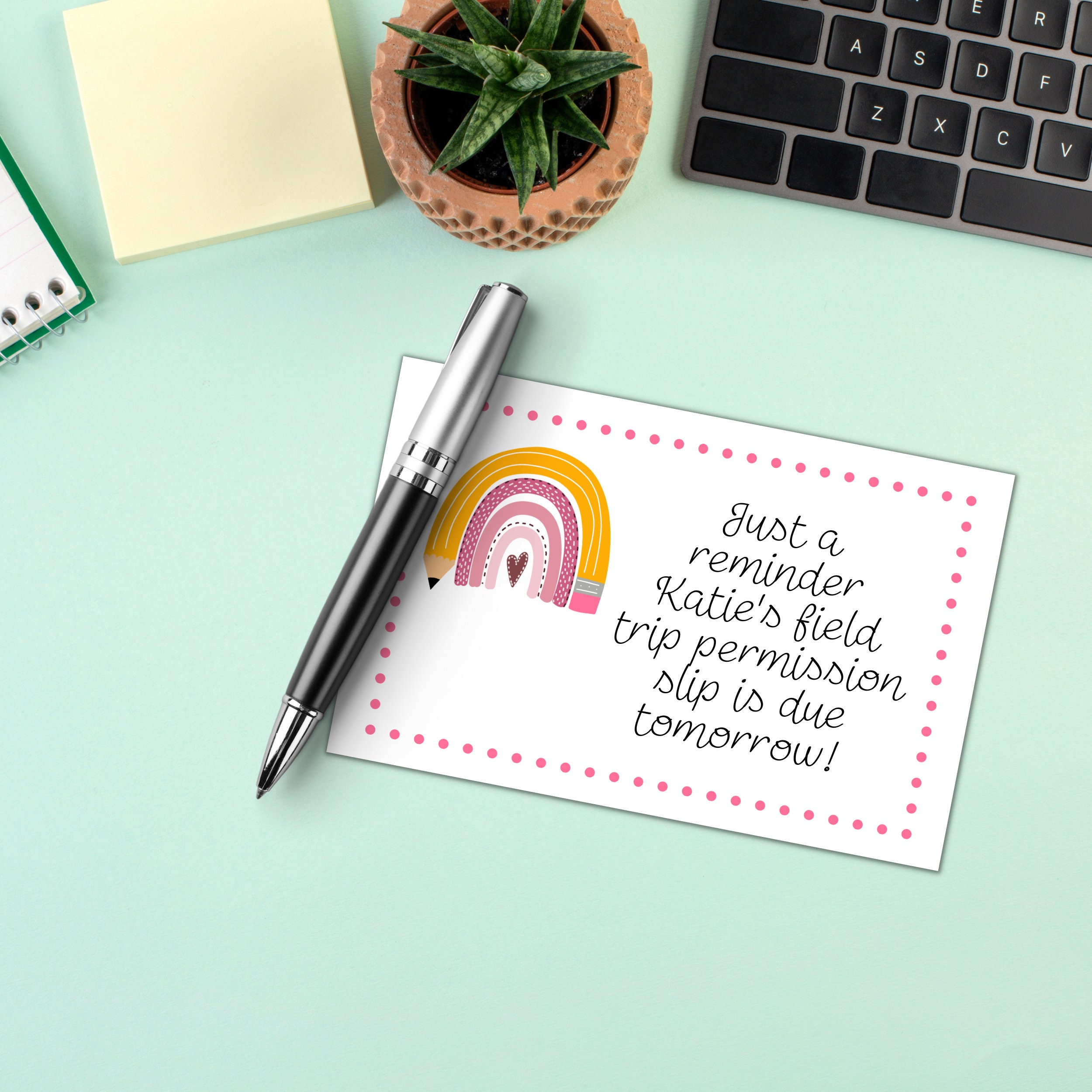 Boho Rainbow Teacher Notes Boho Rainbow Classroom Decor Back to School ...
