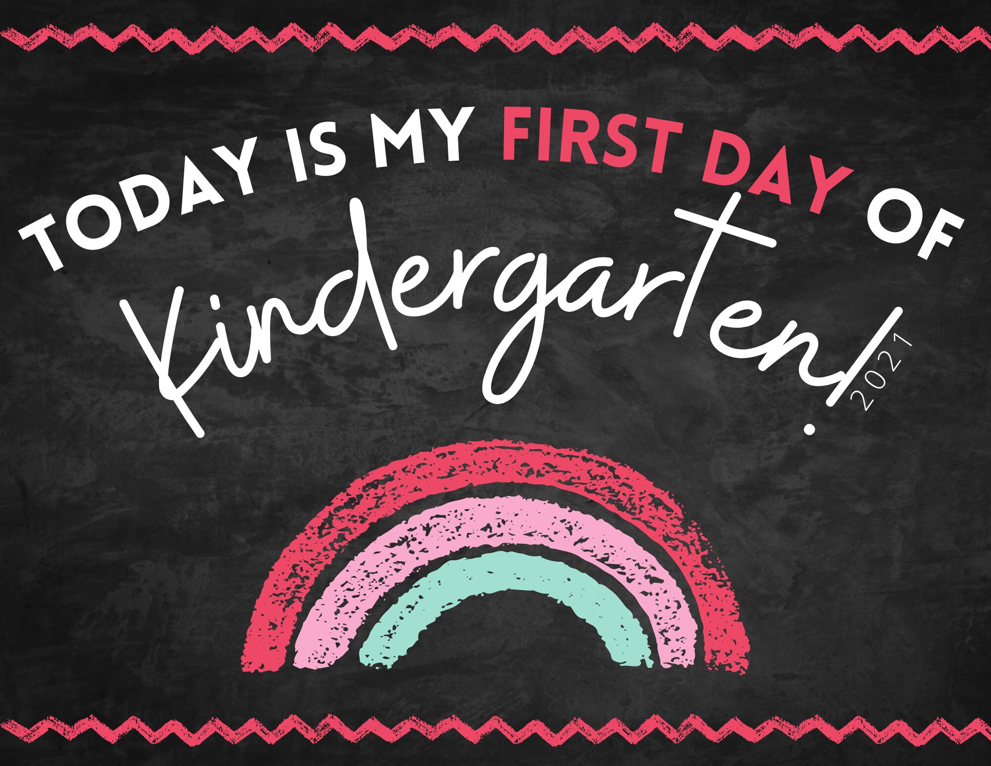 First Day of School Posters | Chalkboard Theme First Day Sign | Its My ...